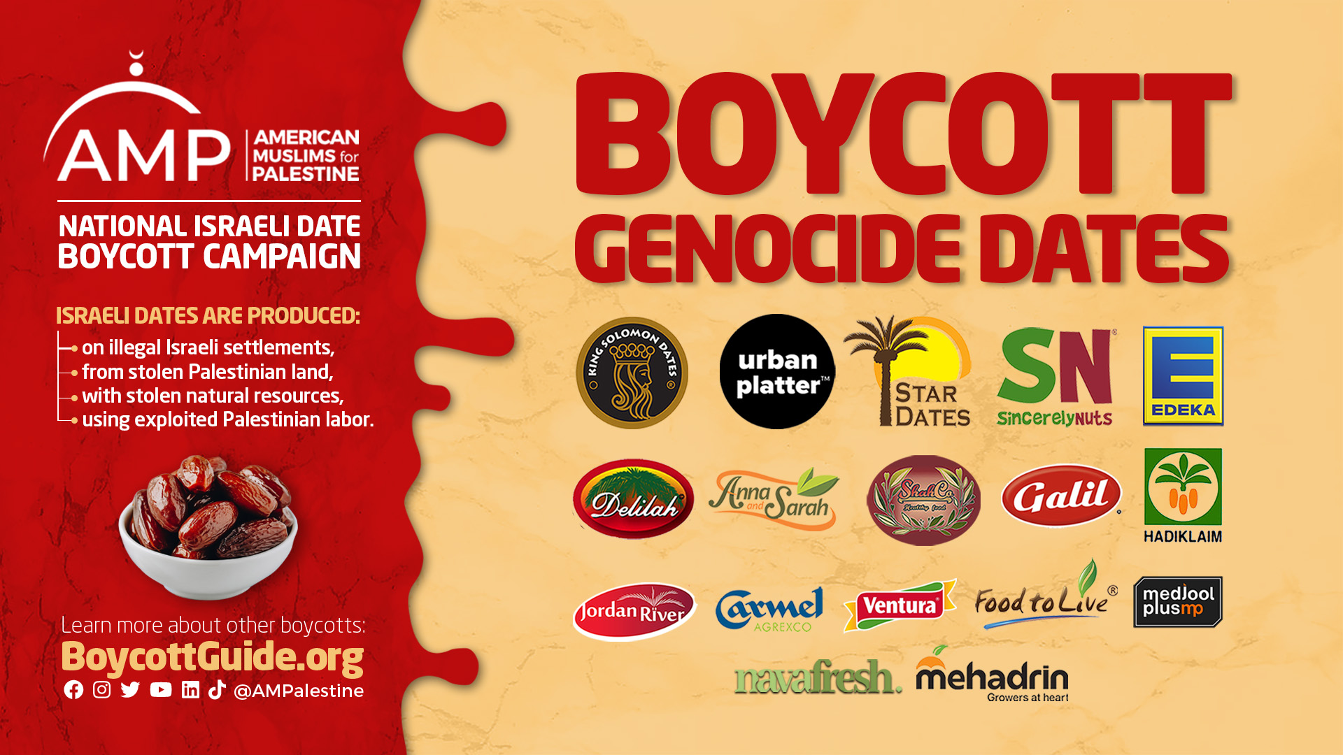 Date Boycott Campaign – AMP's Boycott Guide